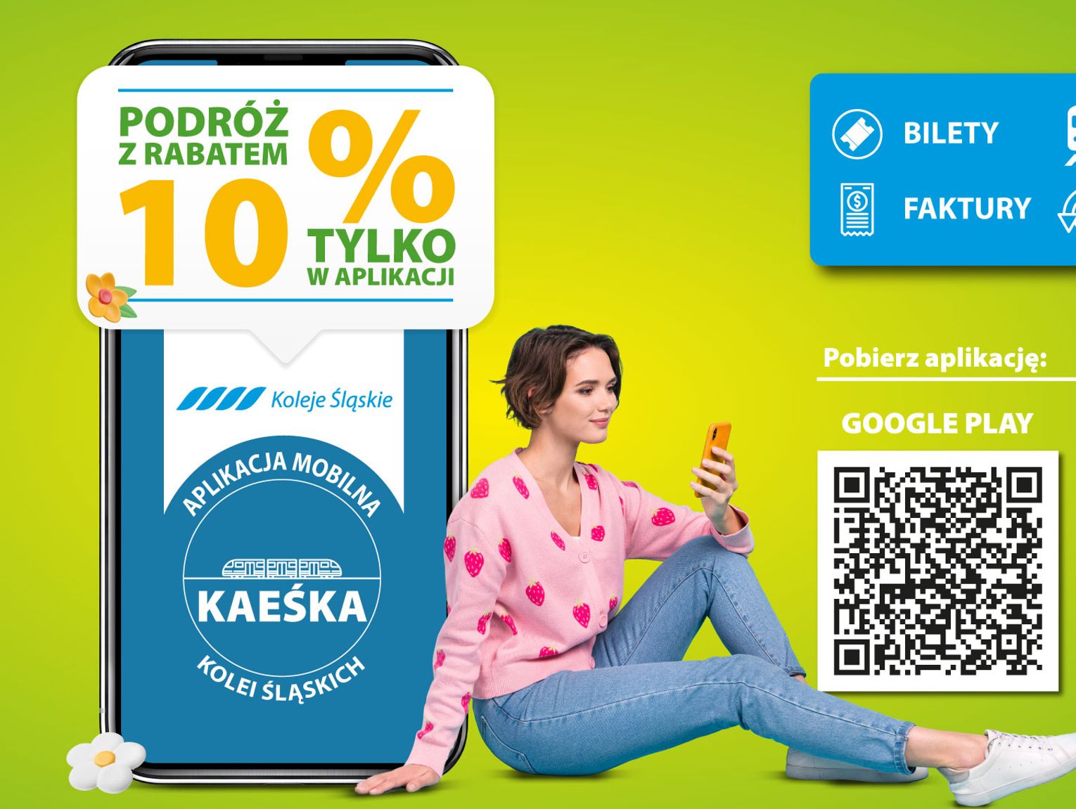 Nowe funkcje w Kaeśce, aplikacji Kolei Śląskich